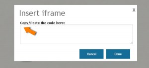 How to embed iframe to a presentation and infographic