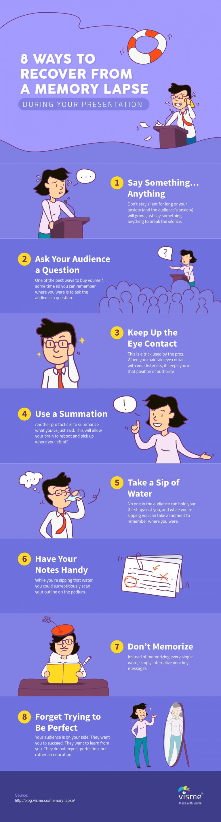 8 Ways to Recover from a Memory Lapse During Your Presentation