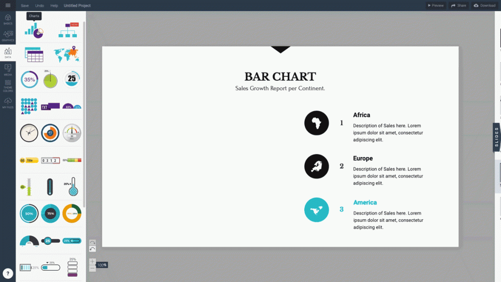 business presentation – use visual aids charts graphs visme | Visual ...