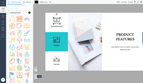 visme vs powerpoint – visme icons shapes dashboard editor | Visual ...