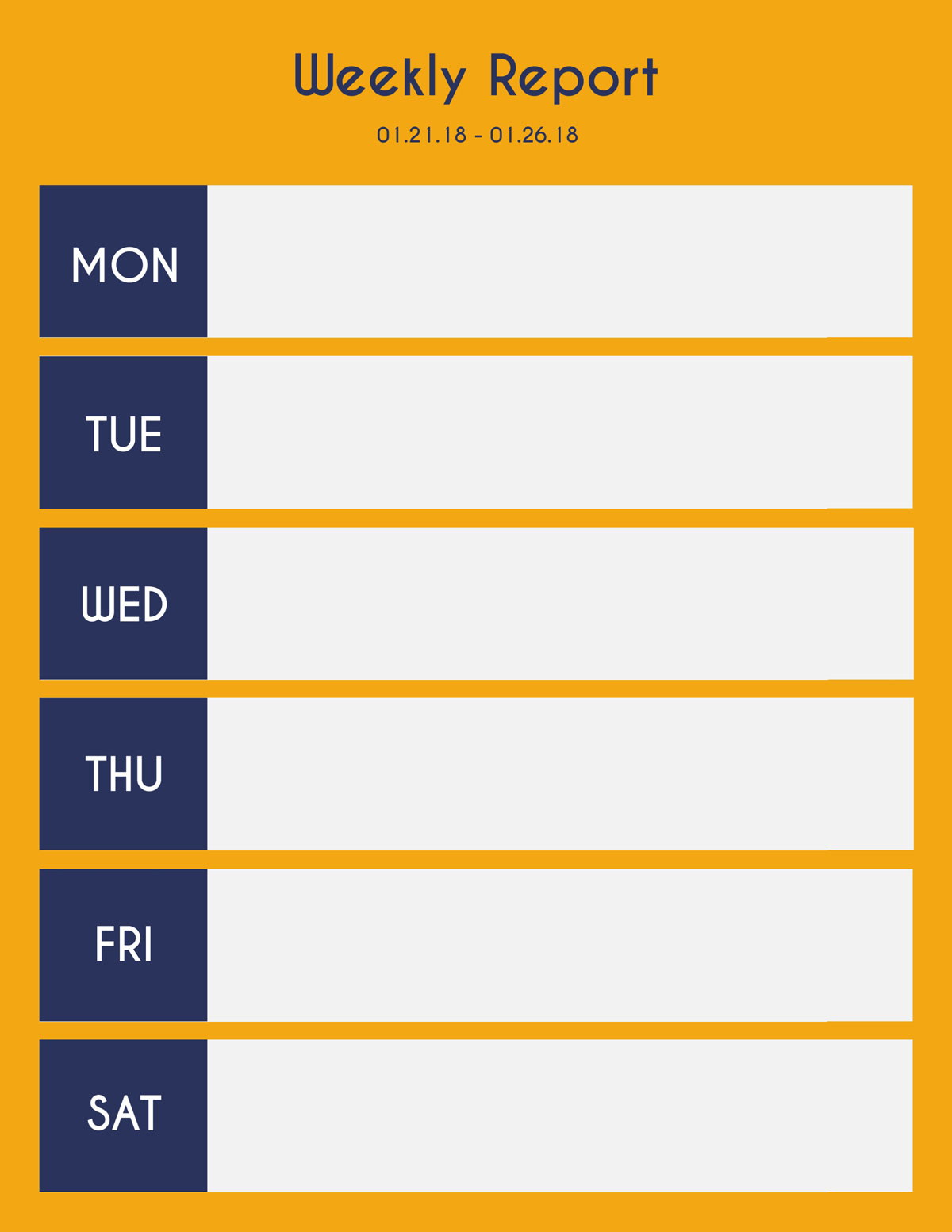 9 Amazing Weekly Status Report Templates Free Download 