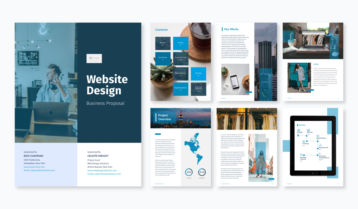 Graphic Design Proposal Template Sfiveband