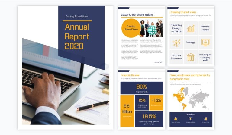 Modèles de rapports annuels : + 30 exemples impressionnants