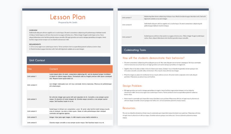 29 Lesson Plan Templates for Teachers & Online Instructors