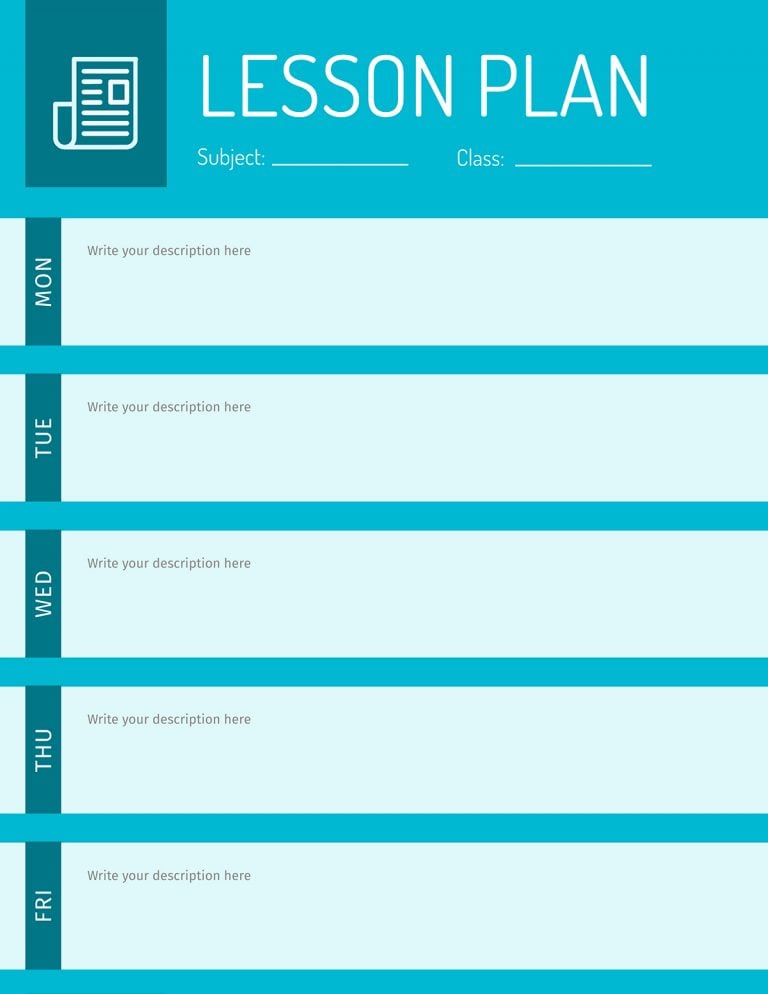 29 Lesson Plan Templates for Teachers & Online Instructors
