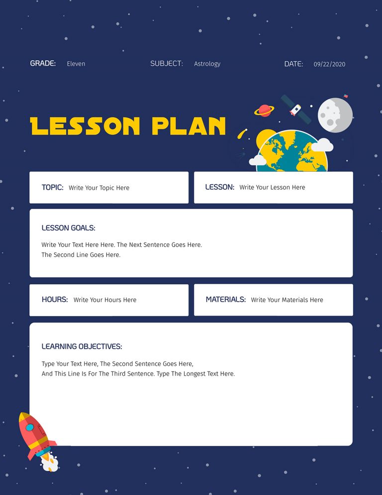 29 Lesson Plan Templates for Teachers & Online Instructors