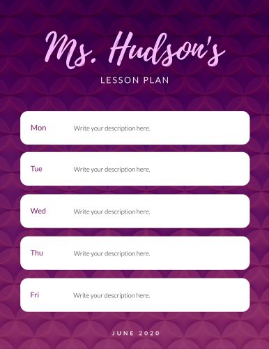 29 Lesson Plan Templates for Teachers & Online Instructors