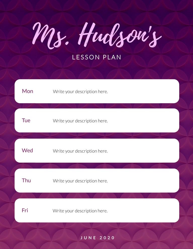 29 Lesson Plan Templates for Teachers & Online Instructors