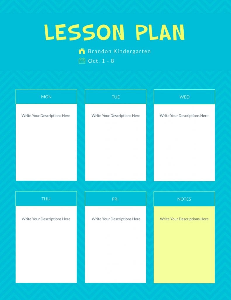 29 Lesson Plan Templates for Teachers & Online Instructors