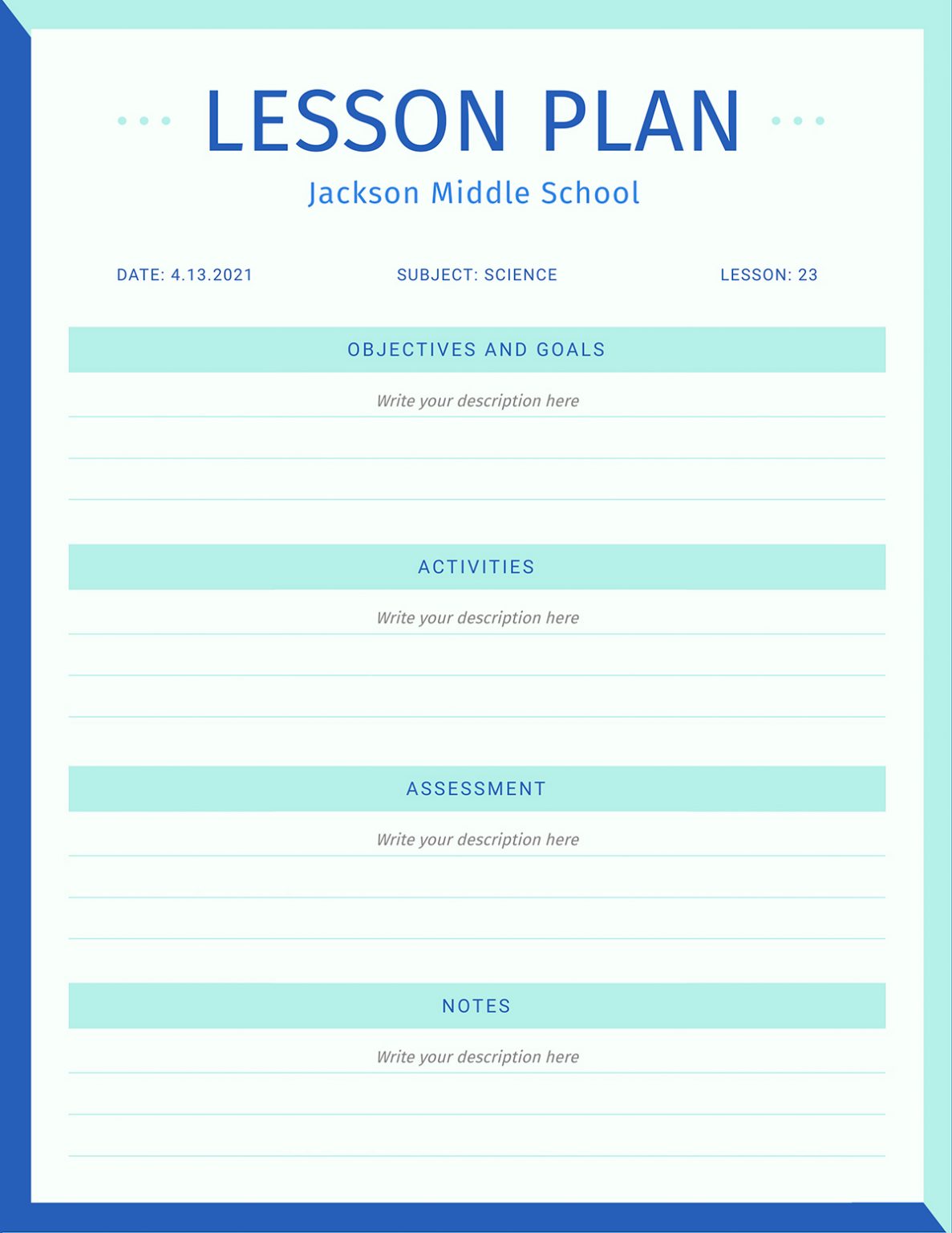 29 Lesson Plan Templates for Teachers & Online Instructors