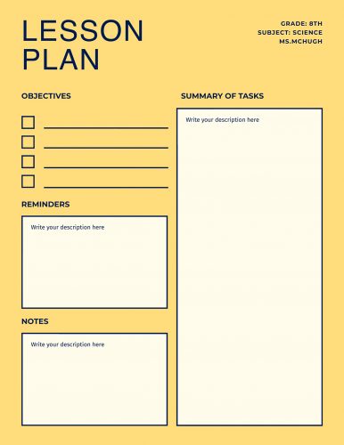 29 Lesson Plan Templates for Teachers & Online Instructors