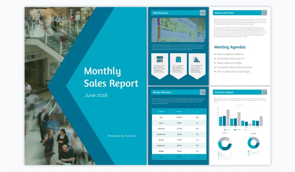 44 plantillas de Informes Empresariales y Profesionales