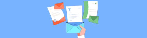 Lettre commerciale : 20 modèles Visme pour votre message