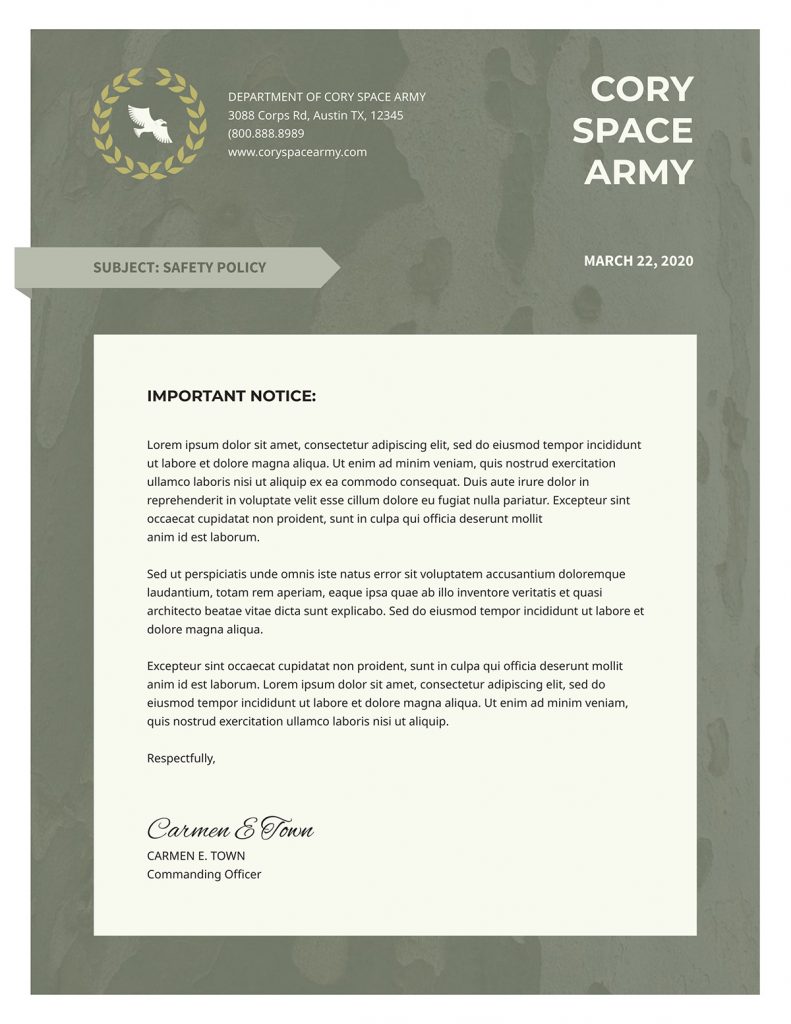 30 Business Letter Templates & Examples for Various Purposes