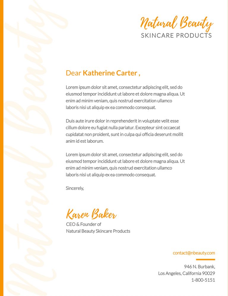 30 Business Letter Templates & Examples for Various Purposes