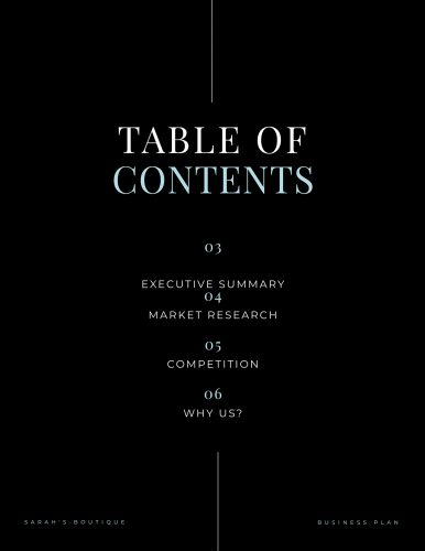 40 Professional Table of Contents Templates [2025 Update]