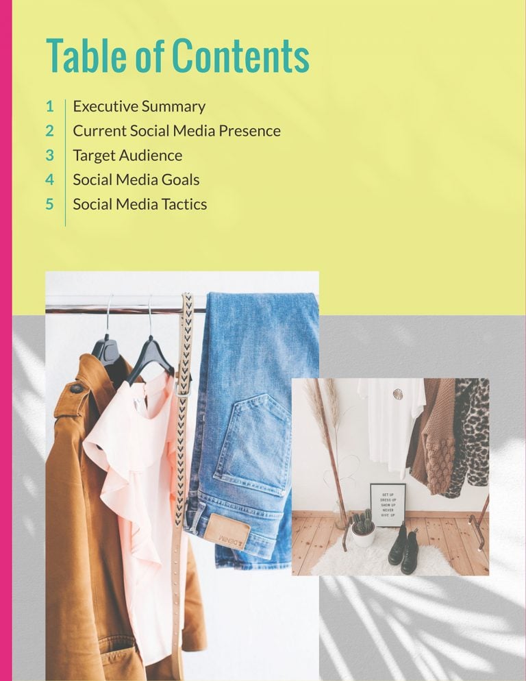 40 Professional Table of Contents Templates [2025 Update]