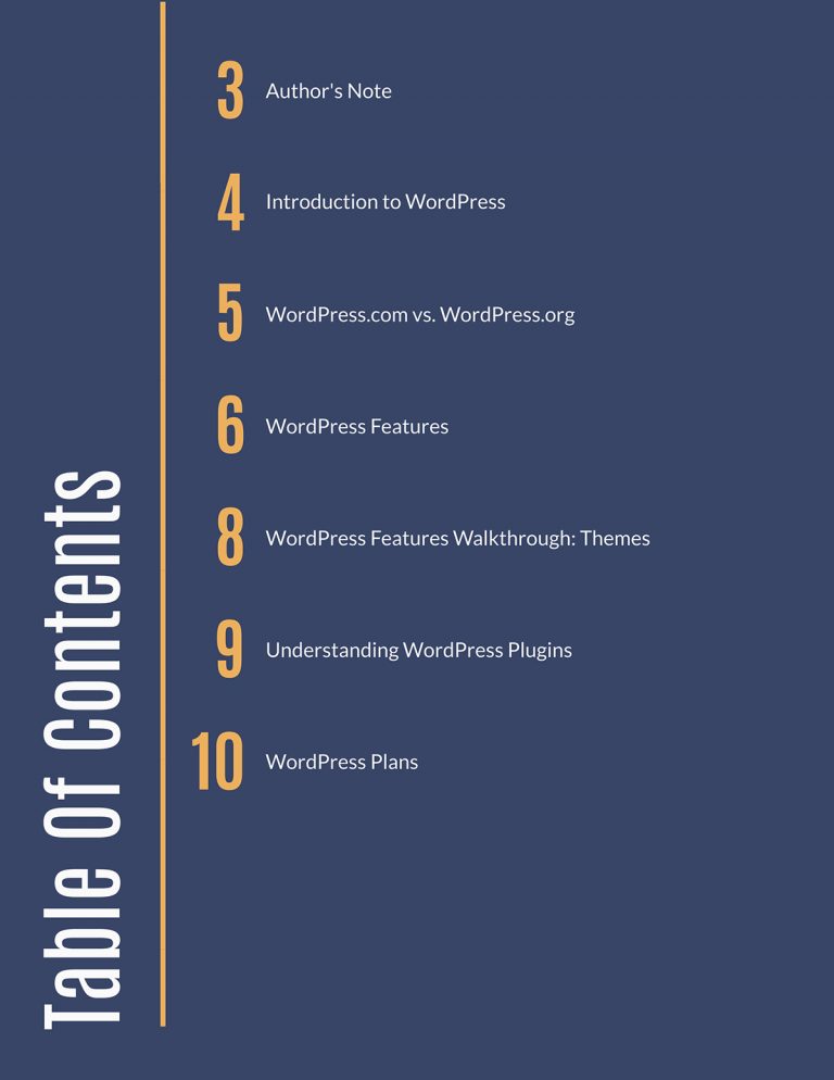 40 Professional Table of Contents Templates [2025 Update]