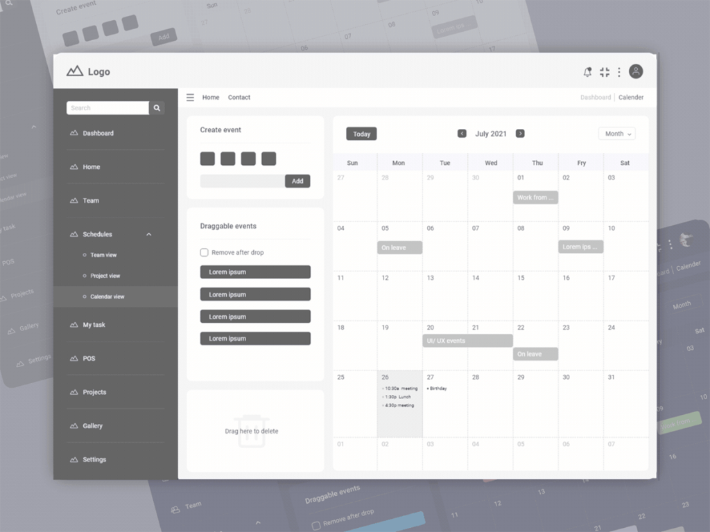 30 UI & UX Wireframe Examples for Businesses