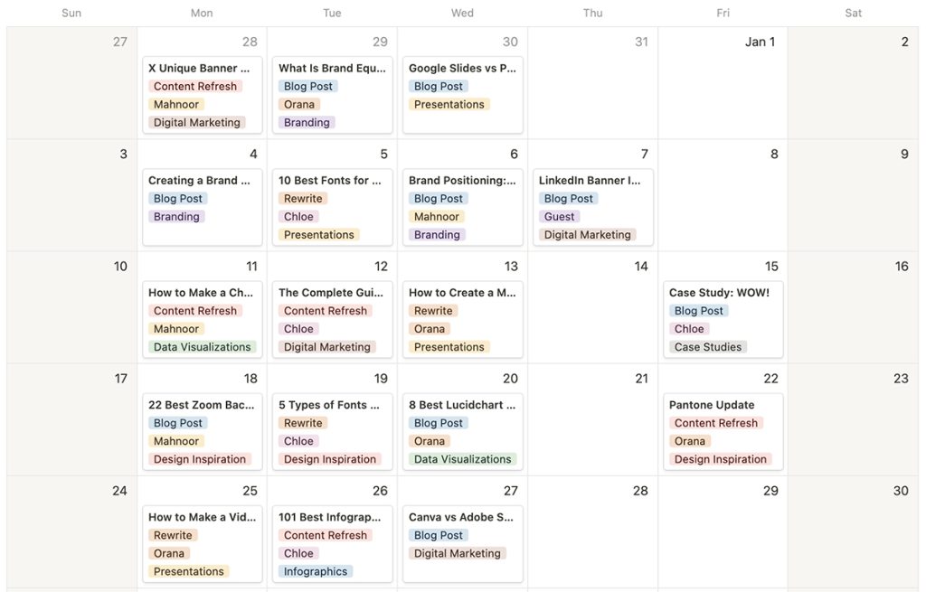 Cómo crear un calendario de contenidos eficaz (+ plantillas)