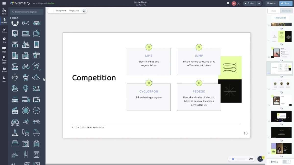 How to Create & Present a Competition Slide for Your Pitch Deck