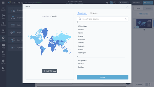 How to Make an Interactive Map with Visme