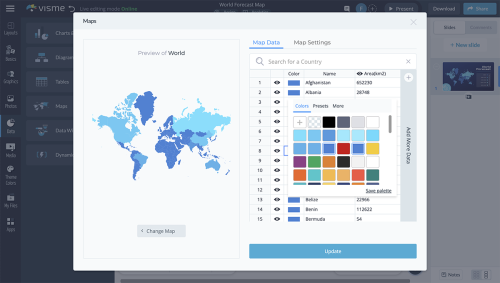 How to Make an Interactive Map with Visme