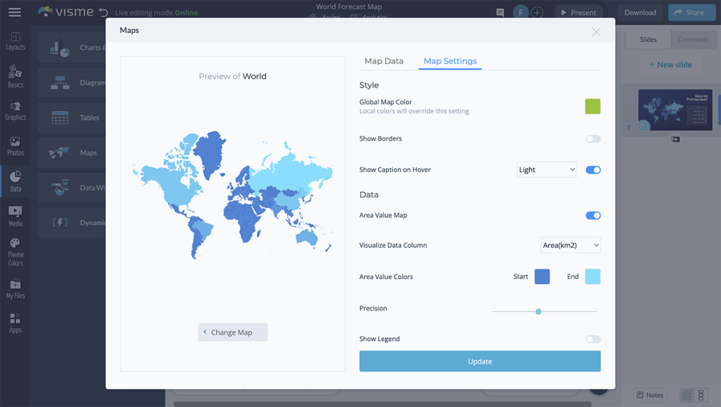How to Make an Interactive Map with Visme