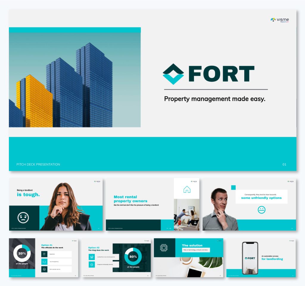 30+ Pitch Deck Templates for Startups, Real Estate & More