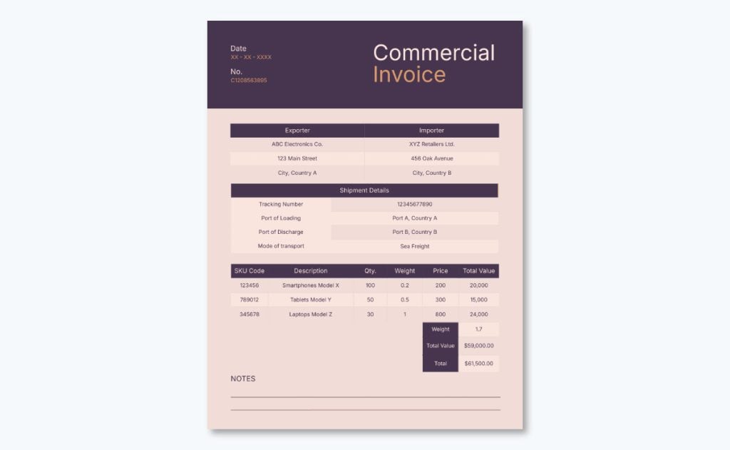 13 Professional Commercial Invoice Templates