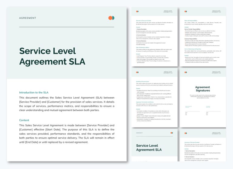A Complete Guide to Service Level Agreement (SLA) + Template