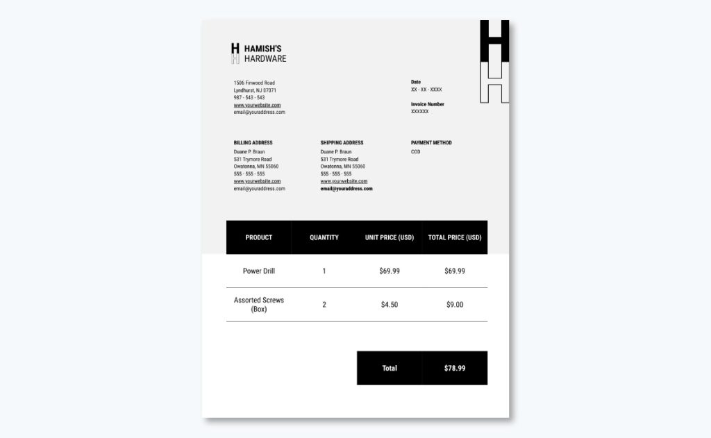 13 Professional Commercial Invoice Templates