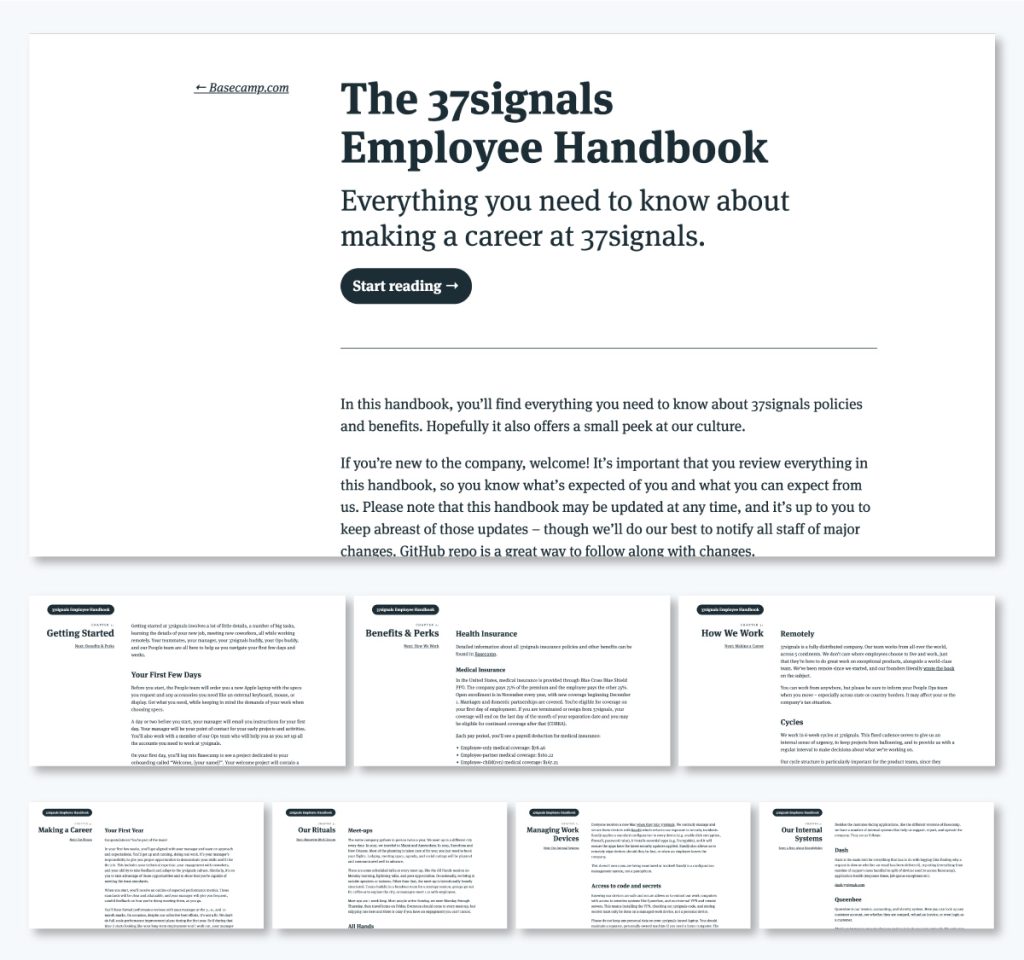 10 Company Handbook Templates & Real-Life Examples