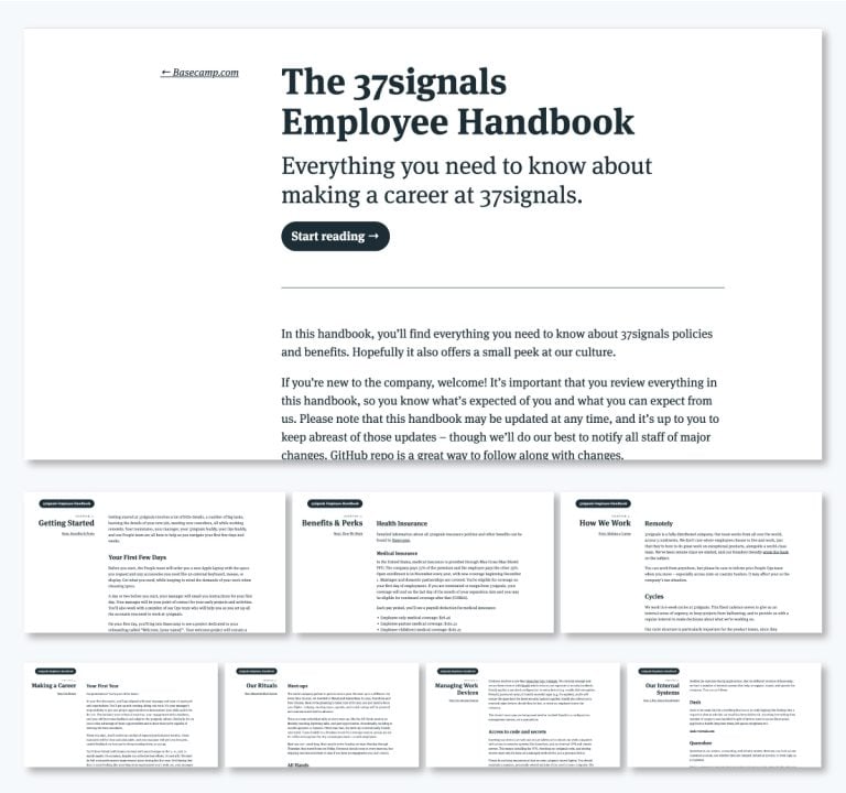 10 Company Handbook Templates & Real-Life Examples