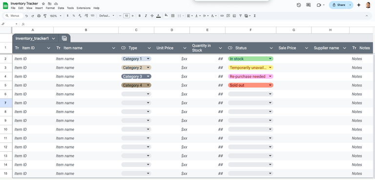12 Best Inventory Sheet Templates & How to Make Your Own