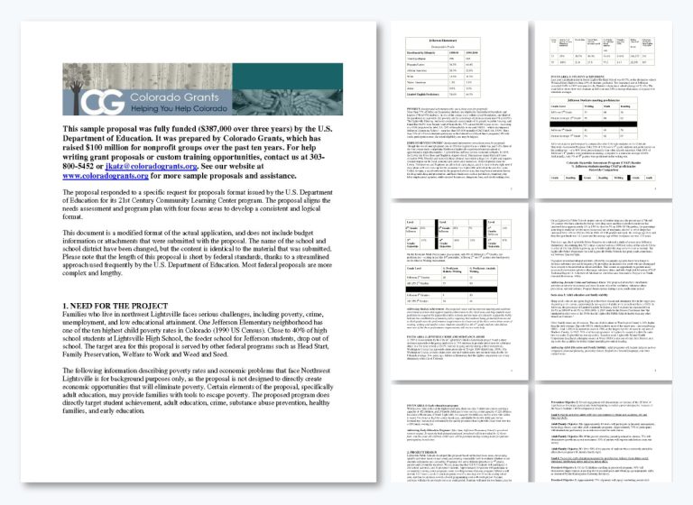 7 Real-Life Grant Proposal Examples for Non-Profits & Researchers