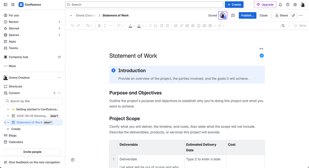 6 SOW Templates to Create a Statement of Work That Delivers