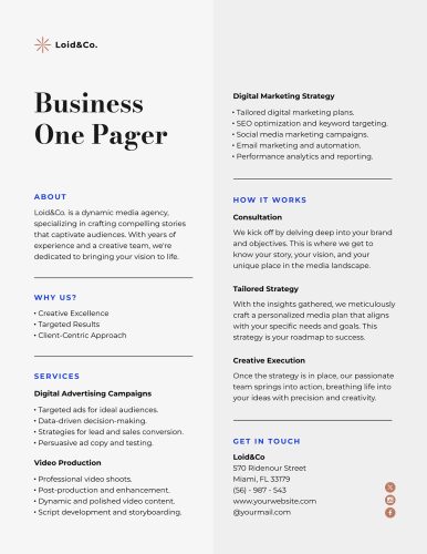 One-Pager Layout Ideas: How To Structure A Page That Helps You Sell ...