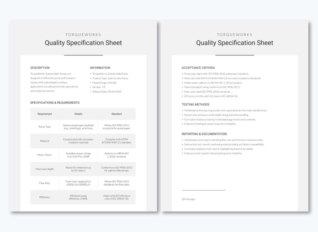 Proven Product Specification Examples That Give You Clear Decisions