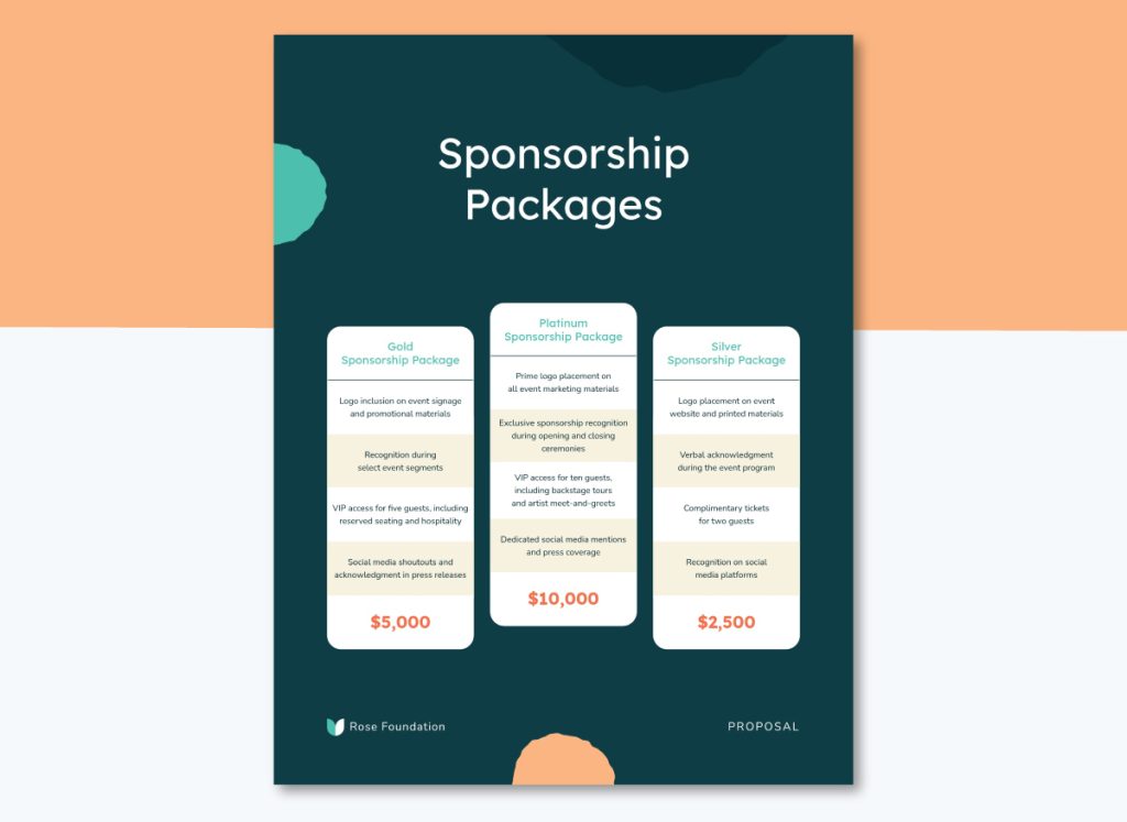 5 Real-Life Sponsorship Package Examples & How to Improve Your Own