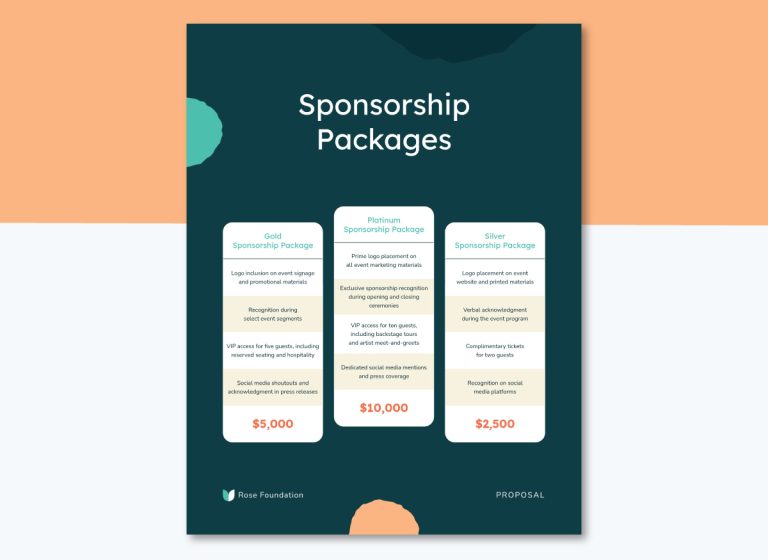 5 Real-Life Sponsorship Package Examples & How to Improve Your Own